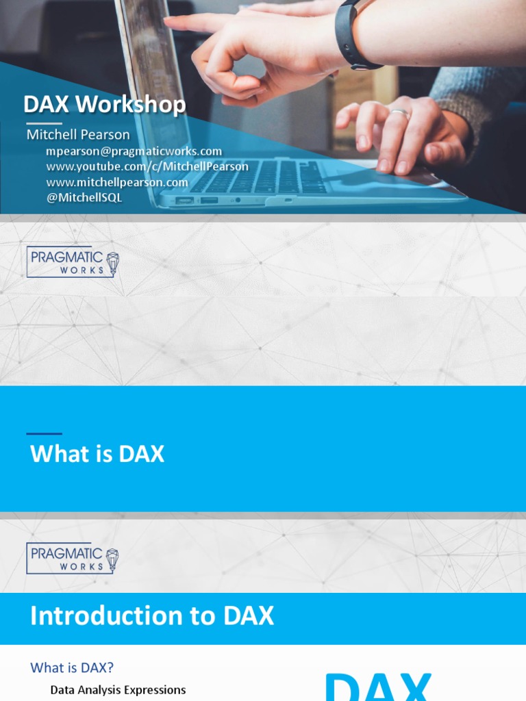 DAX Workshop Slides | PDF | Software Development | Information Retrieval