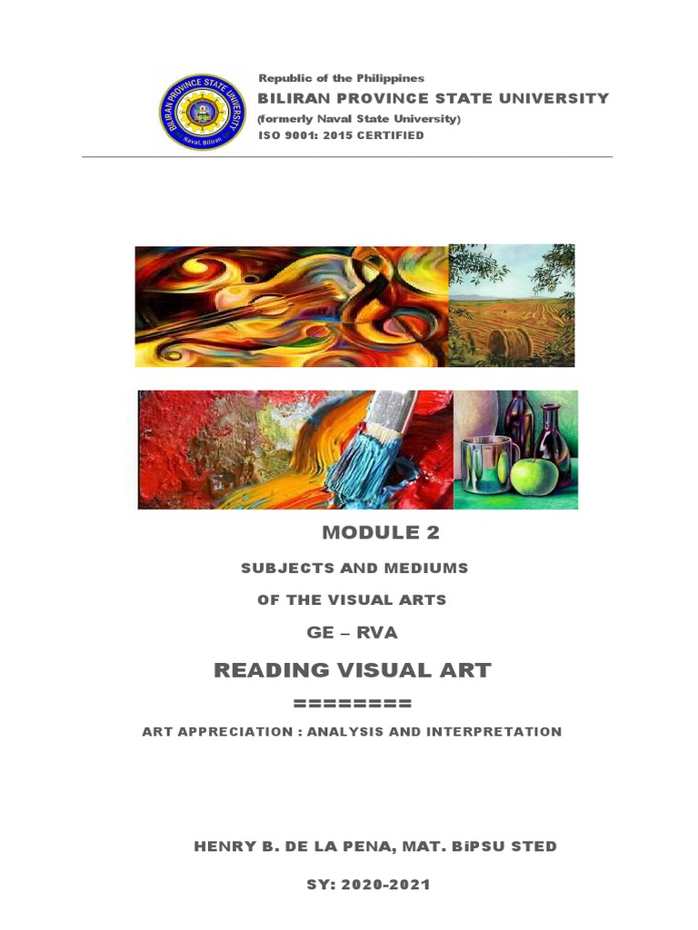 Module 2 GE-RVA Reading Visual Arts | PDF | Paintings | Aesthetics