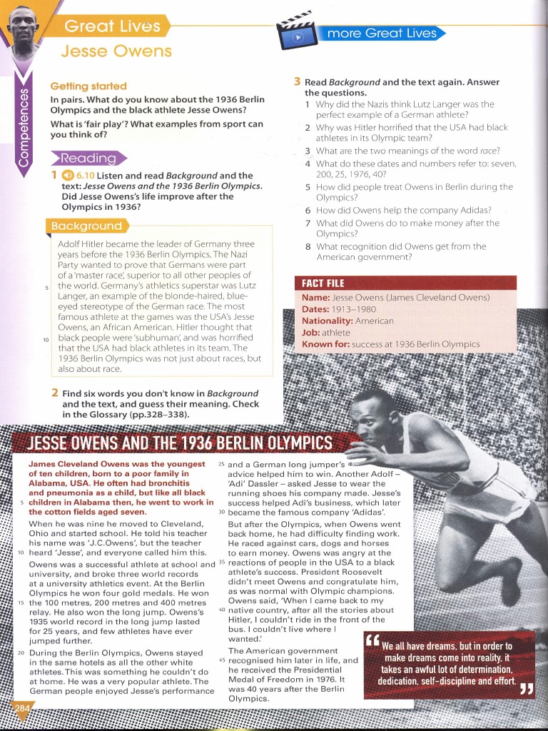 Sport Jesse Owens | PDF