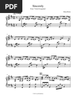 Wiege Alien Stage Piano Sheet Music | PDF