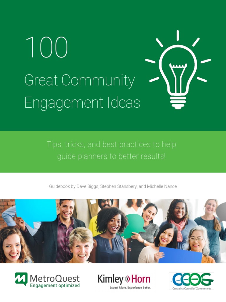 100 Community Engagement Strategies | PDF | Community | Decision Making