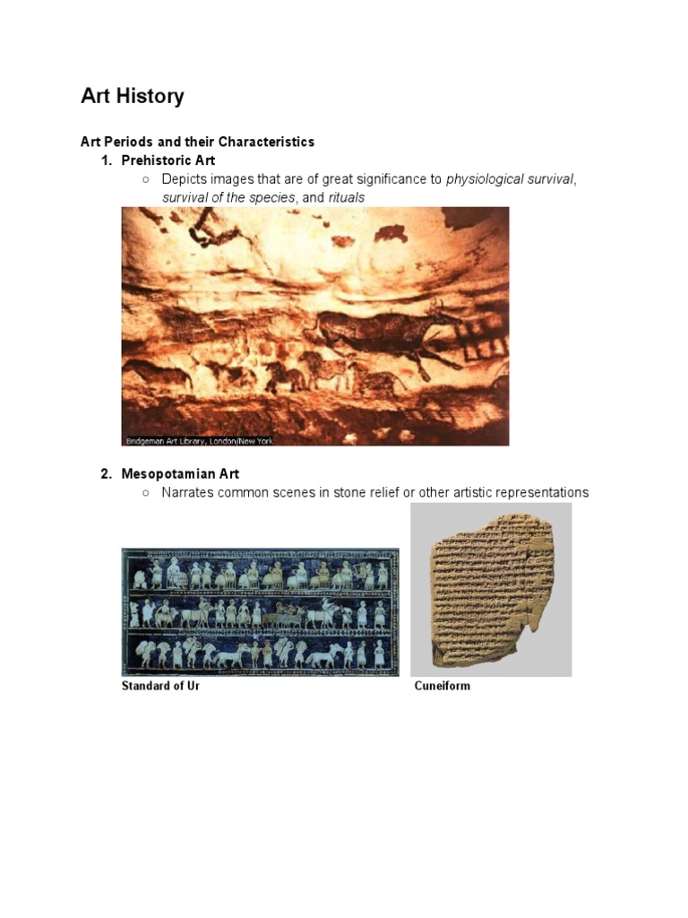 Art Periods and Movements | PDF | Cubism | Impressionism