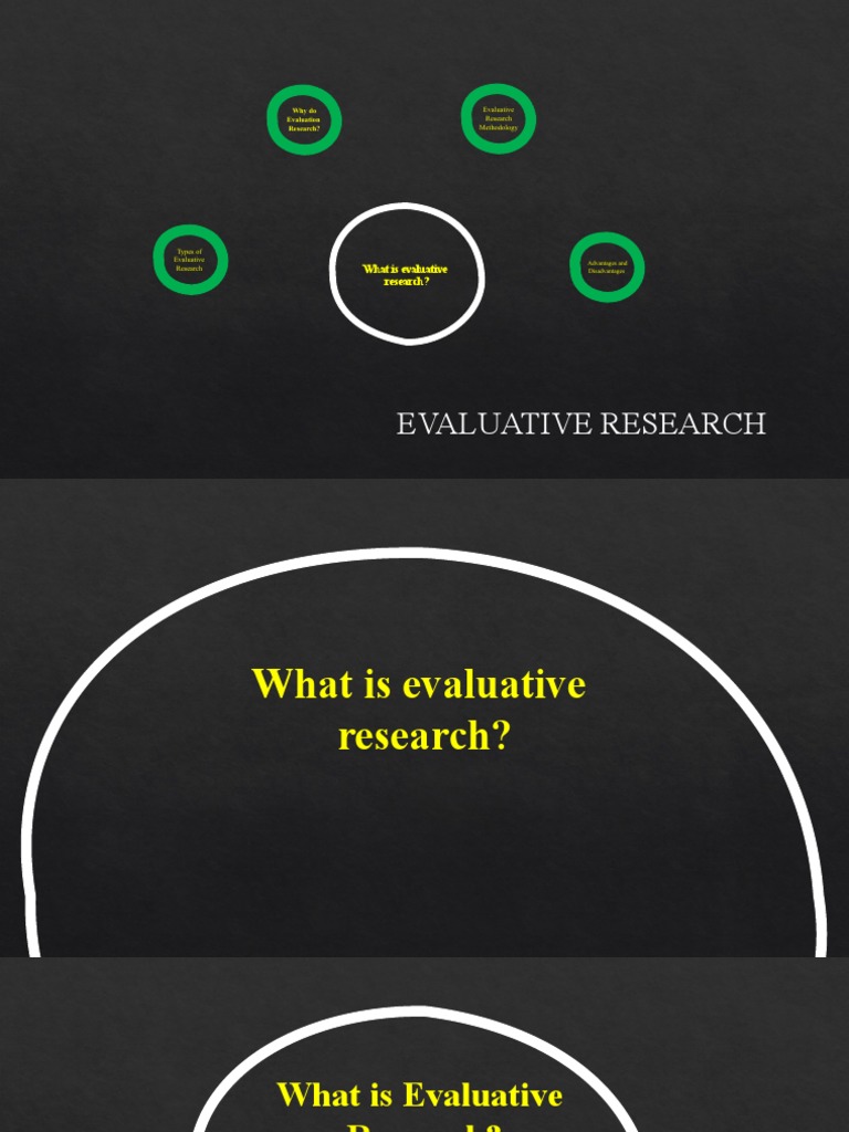 Evaluative Research Design | PDF | Evaluation | Qualitative Research