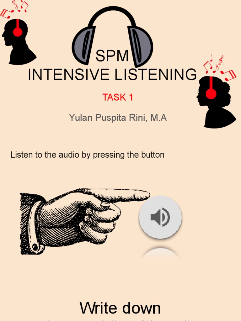 Intensive Listening | PDF
