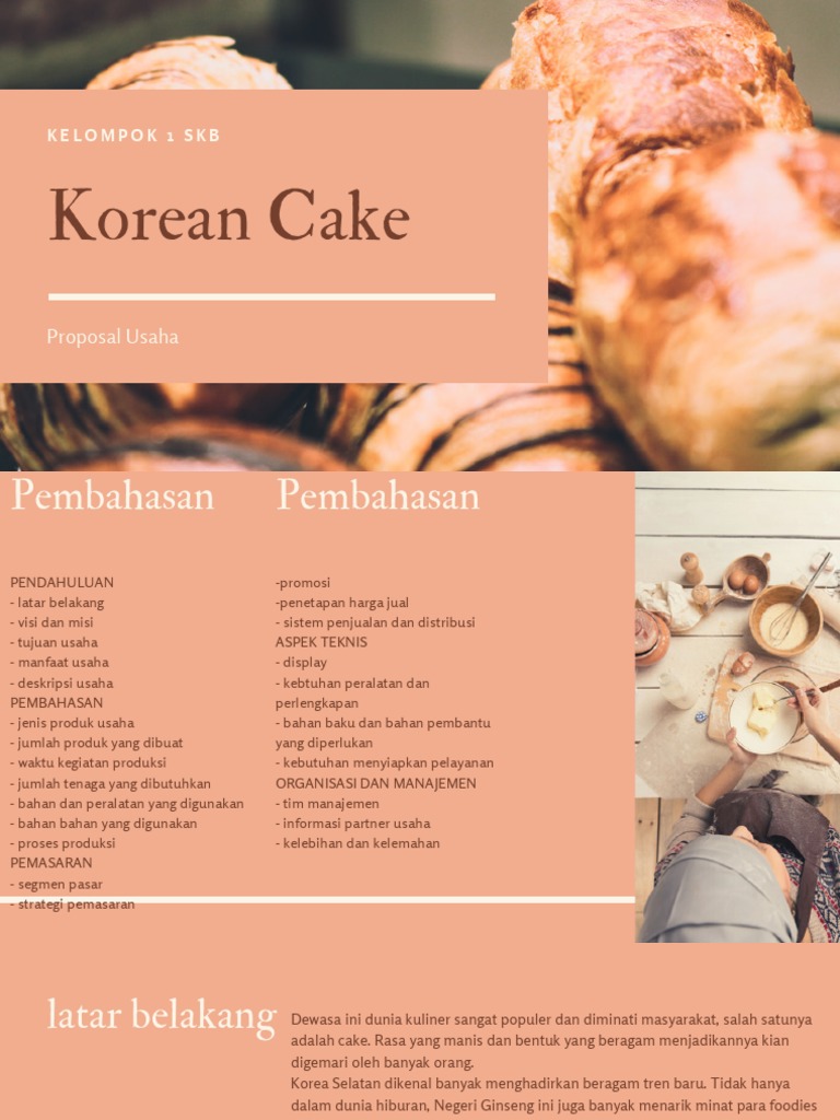 PROPOSAL USAHA KUE KOREAN LUNCH BOX | PDF