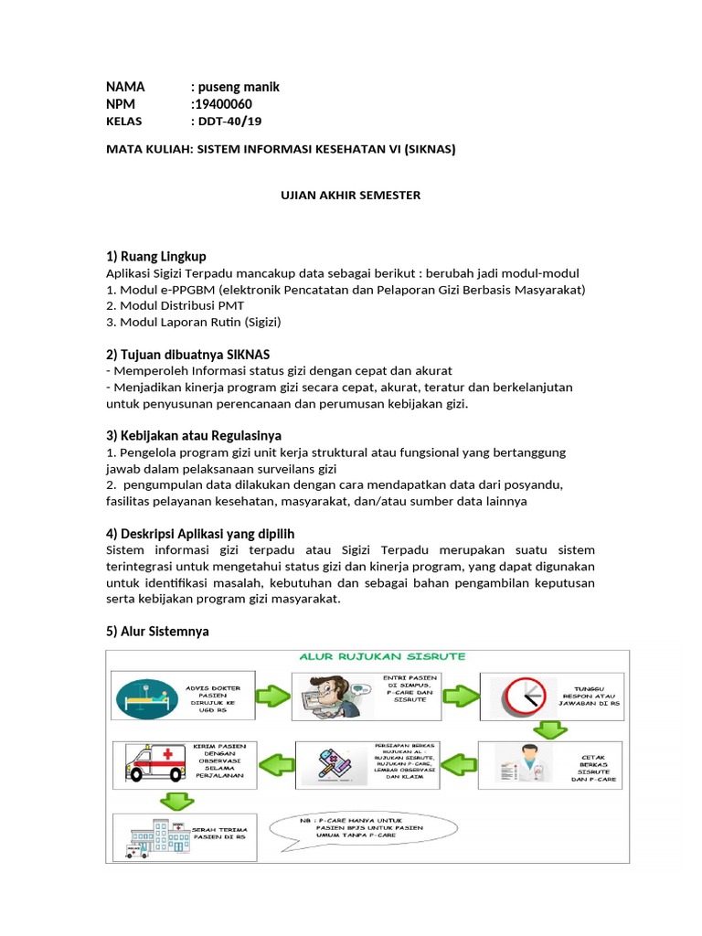 Puseng Manik - 19400060 - DDT-40-19 - Essai UAS SIK VI (SIKNAS) | PDF