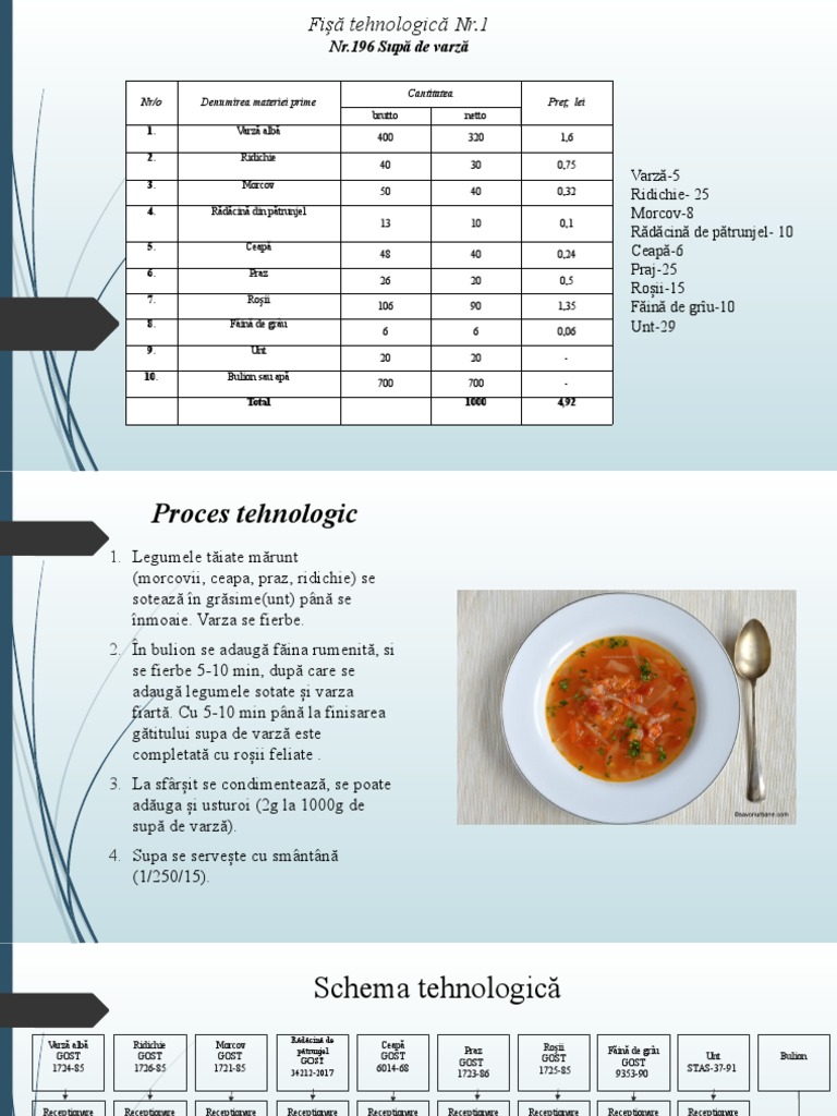 Fise Tehnologice 3 | PDF