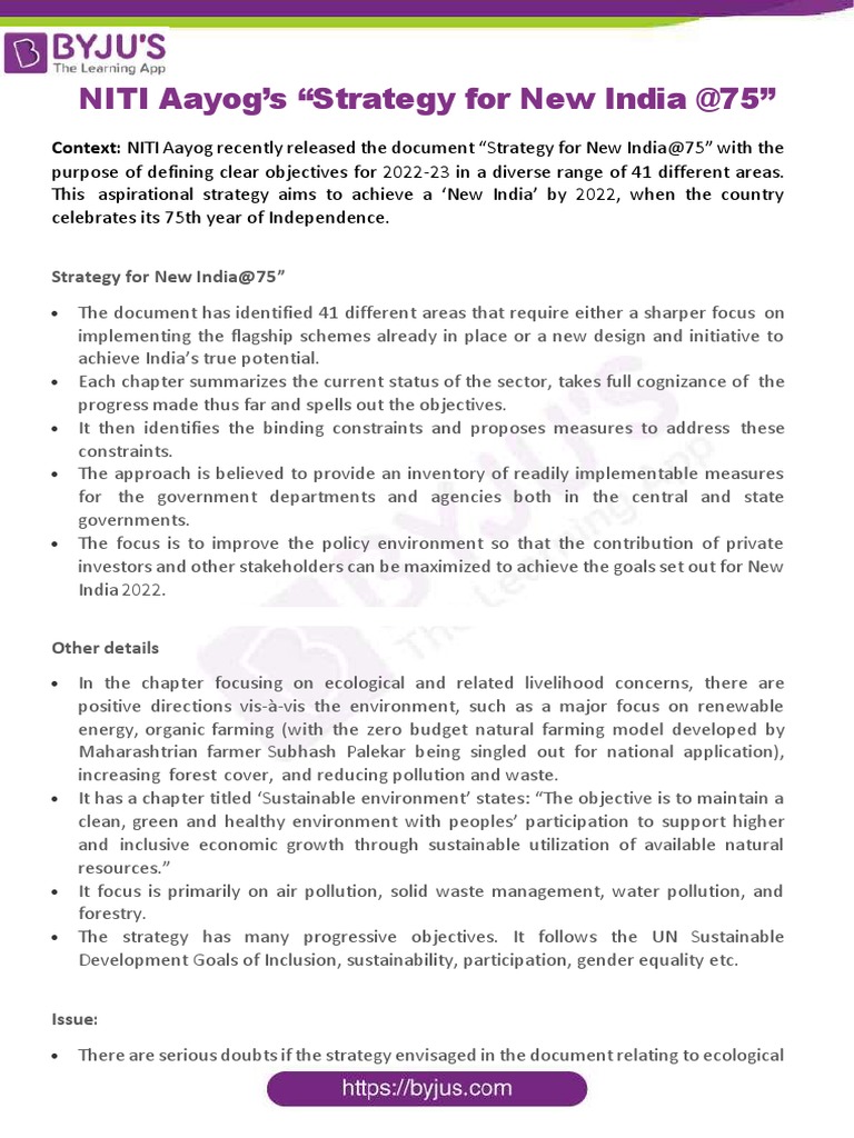 NITI Aayog | PDF | Sustainability | Agriculture