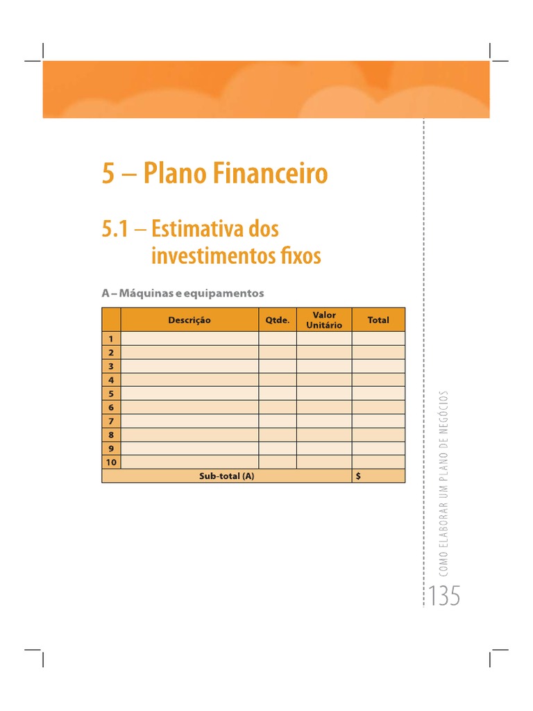 Plano Financeiro | PDF