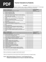 Teacher Stress Questionnaire | PDF | Teachers | Academic Degree