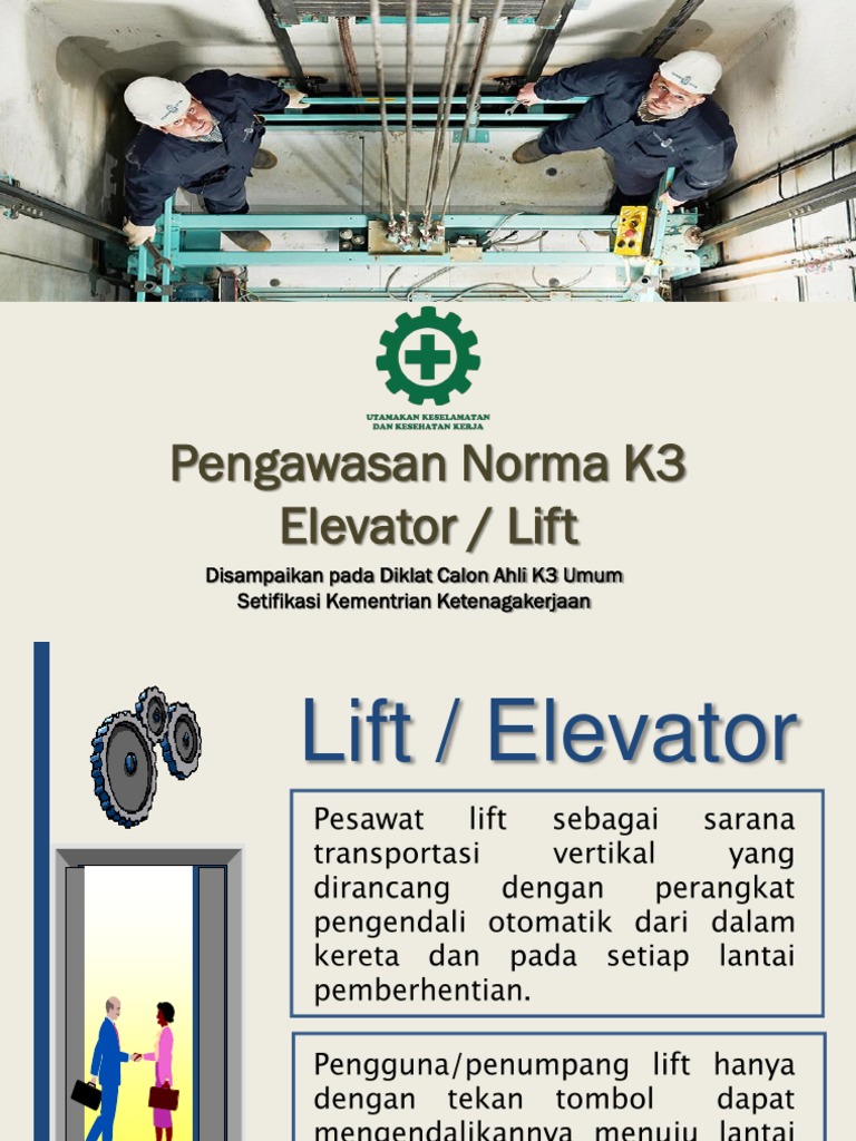 Pengawasan k3 Lift | PDF