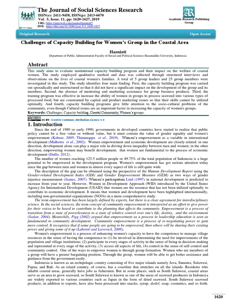 Capacity Building Challenges for Women | PDF | Capacity Building ...