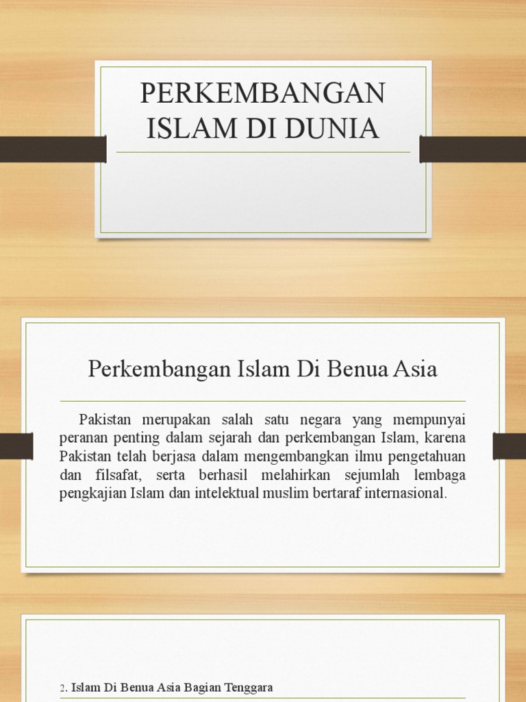 Perkembangan Islam Di Dunia | PDF | Perjalanan | Sejarah
