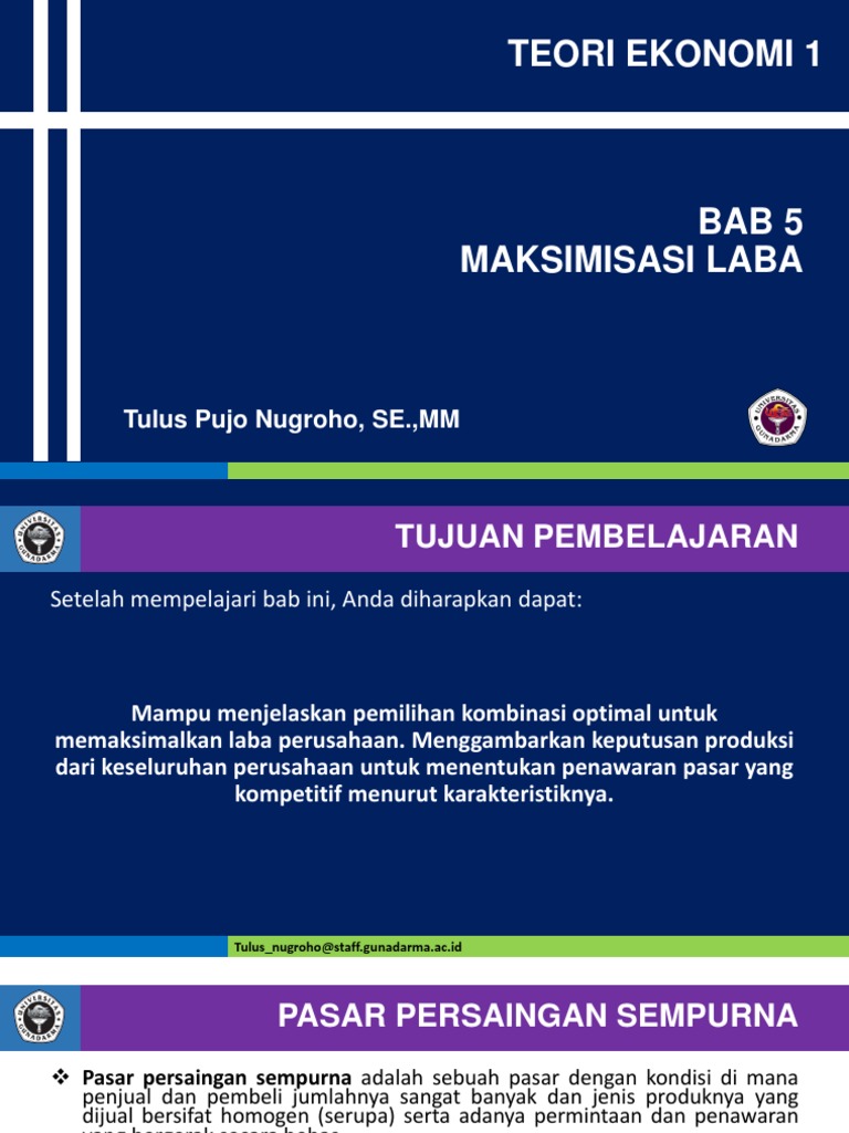 Maksimisasi Laba | PDF