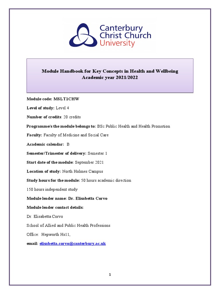 Module Handbook For Key Concepts | PDF | Academic Journal | Turnitin