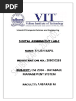 MCA Dbms Lab Manual Full | PDF | Relational Database | Areas Of ...