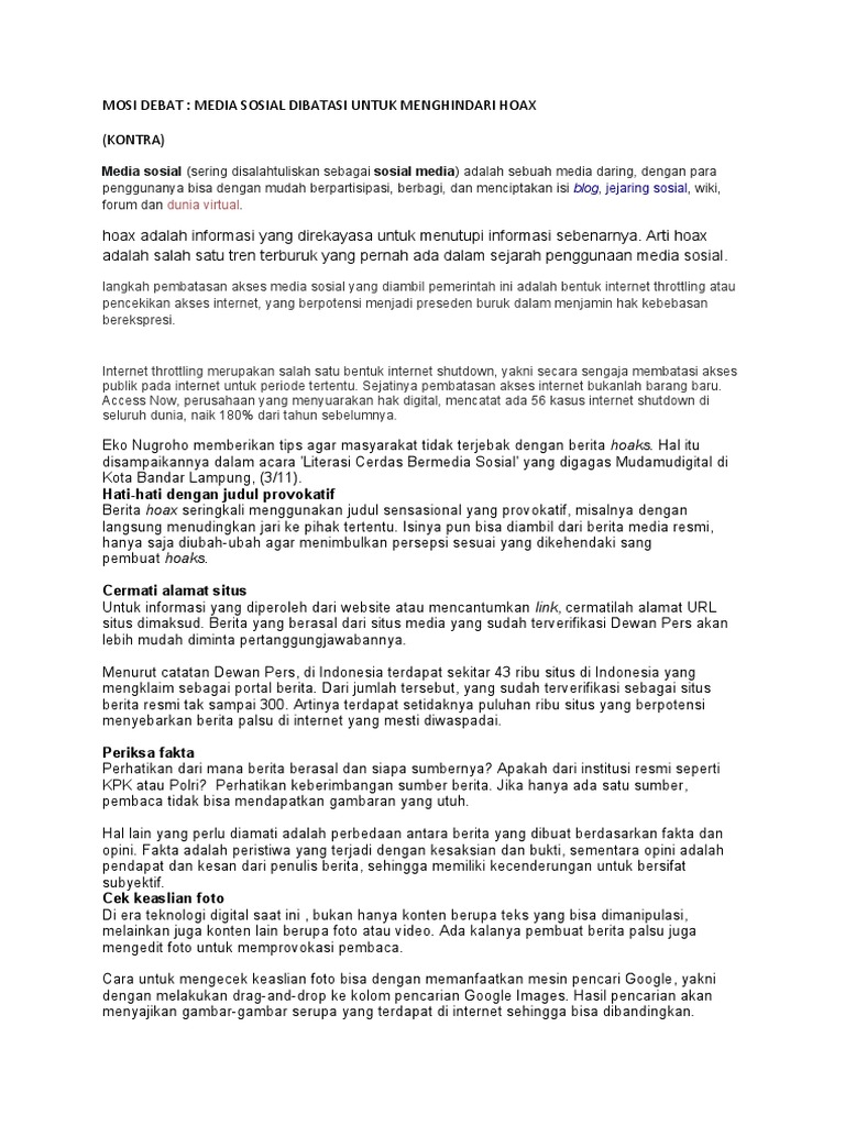 Mosi Debat 8 Pro | PDF