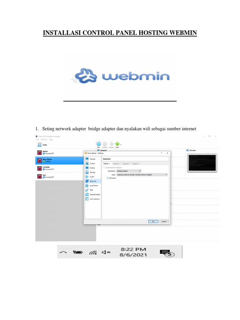 Installasi Control Panel Hosting Webmin | PDF | Griya & Taman ...