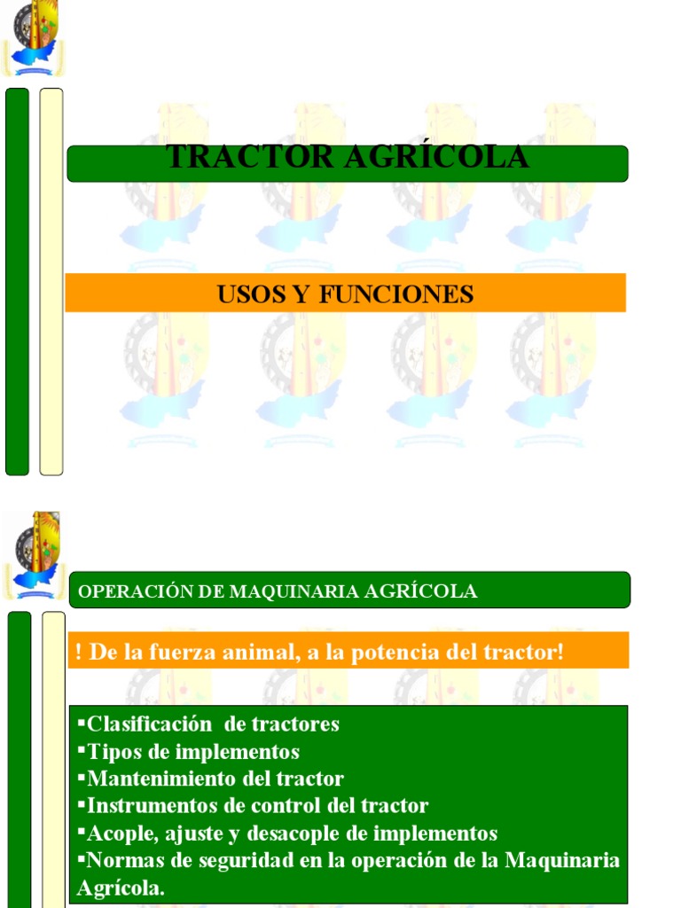 Tractor Agrícola Usos y Funciones | PDF | Tractor | Maquinaria de ...