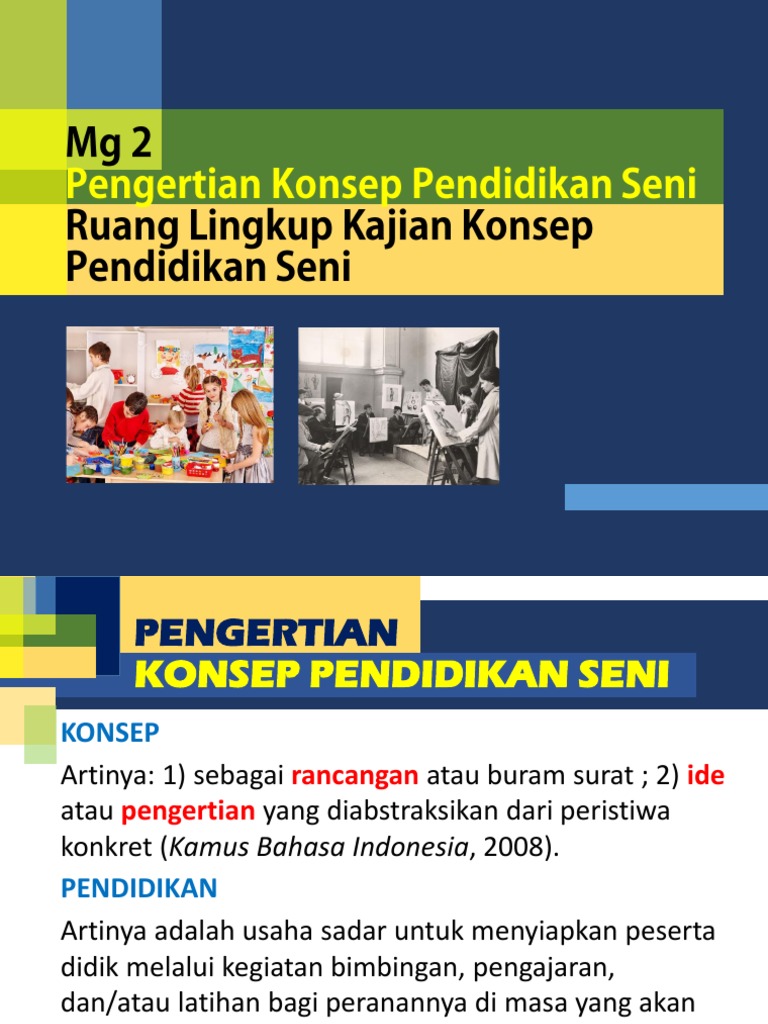 MG 2 Pengertian Konsep PDD Seni Ruang Lingkup B | PDF