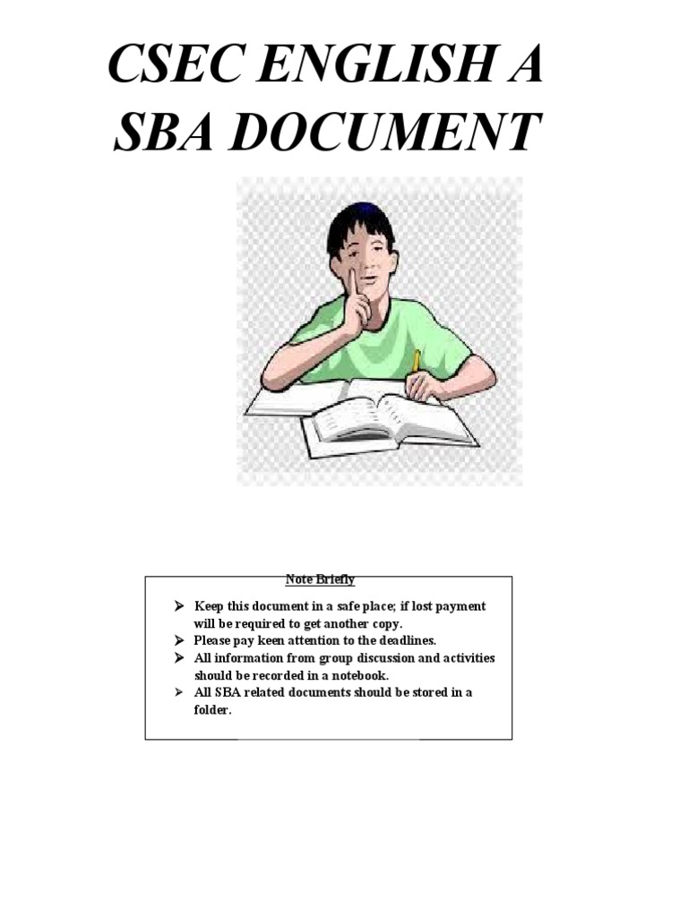 CSEC English SBA Guide | PDF | Poetry | Communication