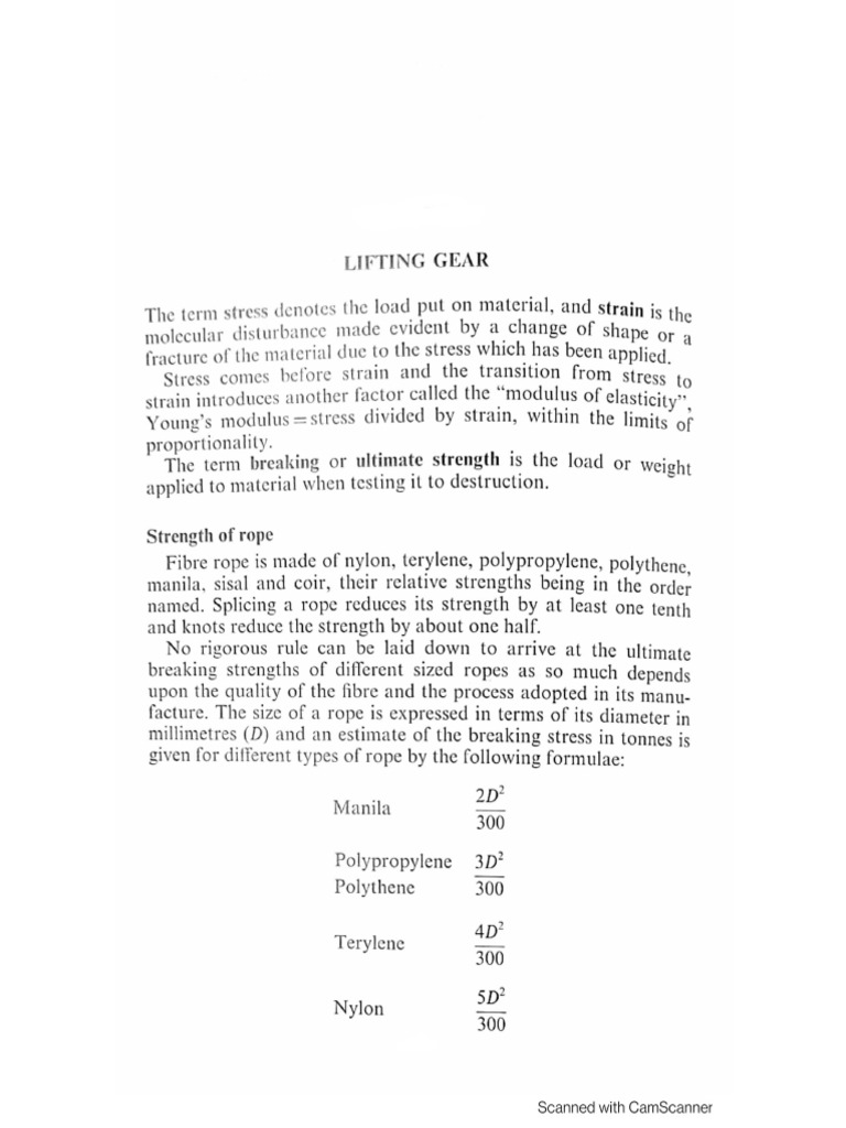 Lifting Gear Calculations | PDF