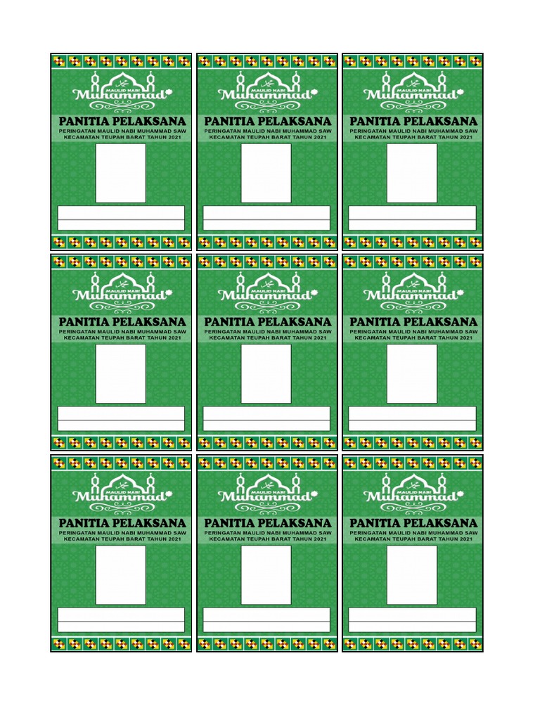 Bet Panitia Maulid | PDF