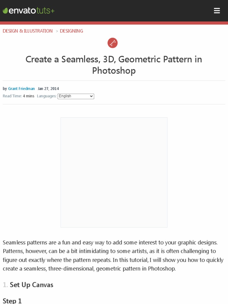 Create A Seamless, 3D, Geometric Pattern in Photoshop | PDF | Adobe ...