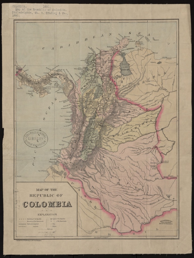 Mapa Colombia 1891 | PDF