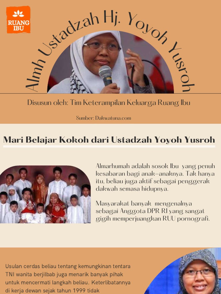 Tokoh Ustadzah Yoyoh Yusroh - Ruang Ibu | PDF | Agama & Spiritualitas