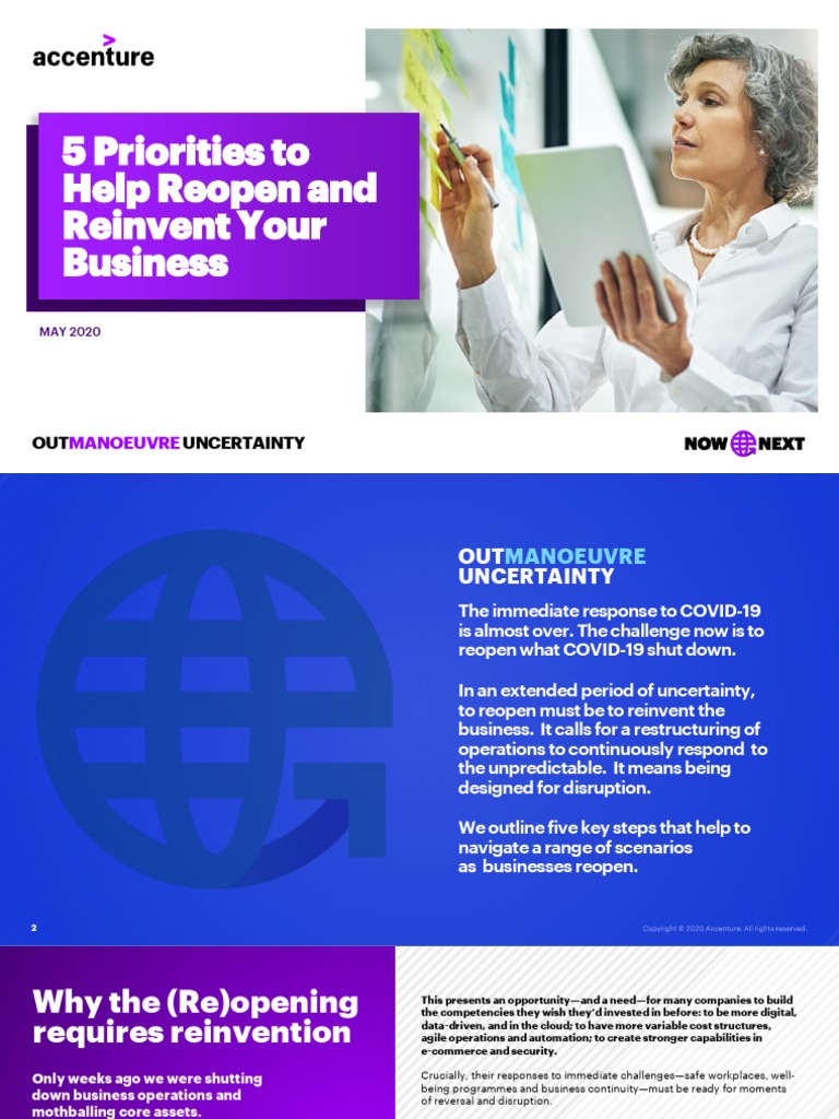 Accenture COVID19 Reinventing | PDF | Cloud Computing | Mergers And Acquisitions