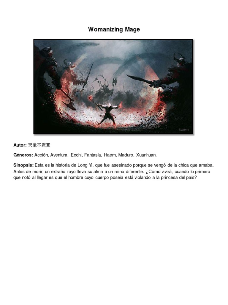 Womanizing Mage 01-100 | PDF | Color | Continuar