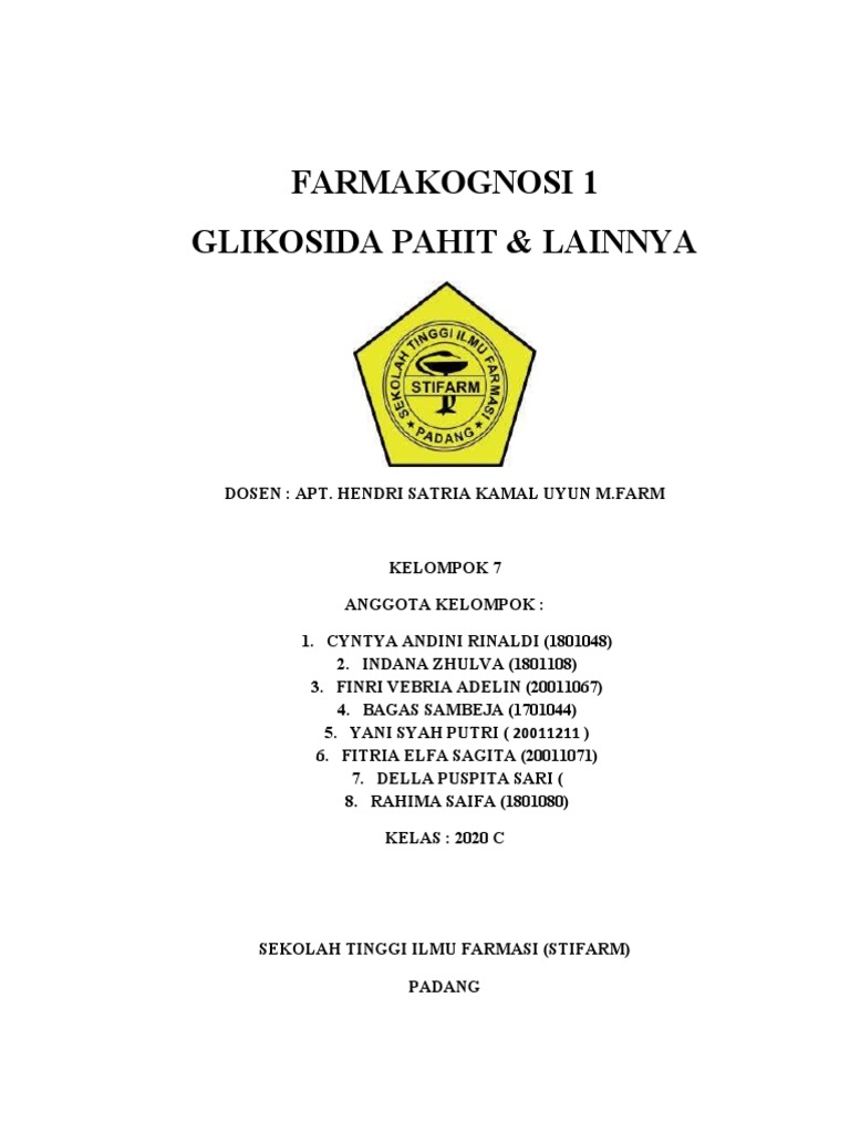 Glikosida Pahit: Definisi dan Fungsi | PDF