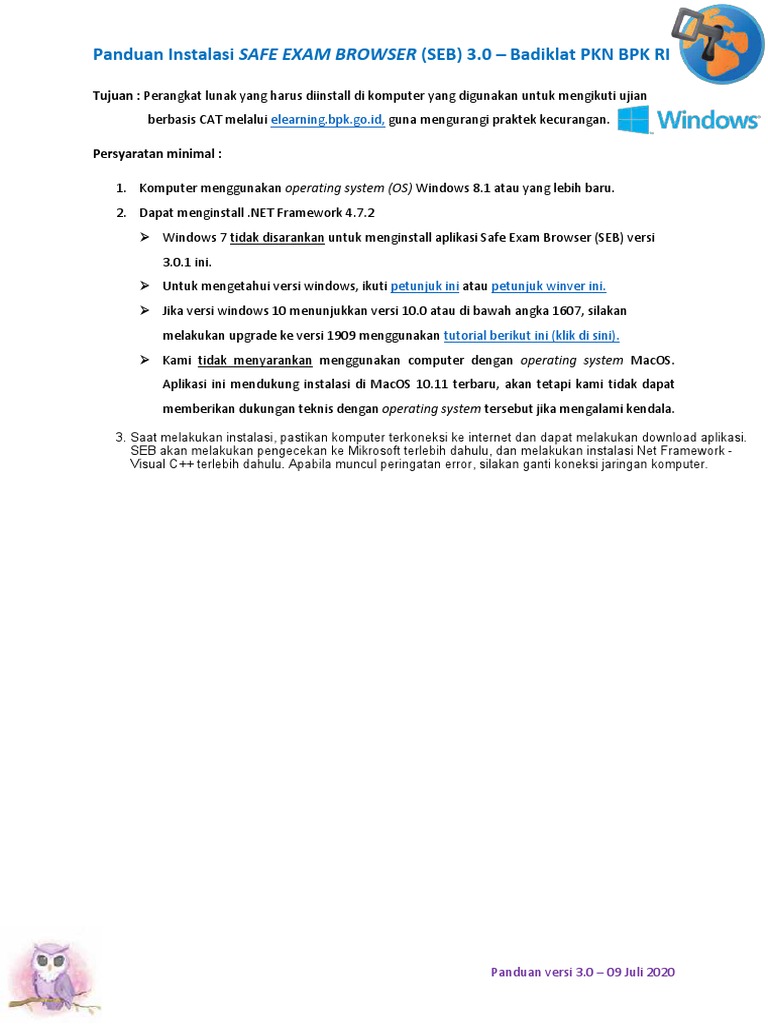 Tutorial Install SEB | PDF