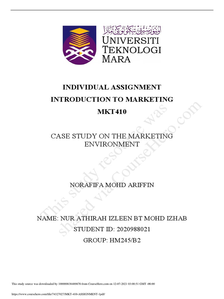 MKT410 Case Study: Kamdar's Marketing Strategy | PDF | Marketing ...
