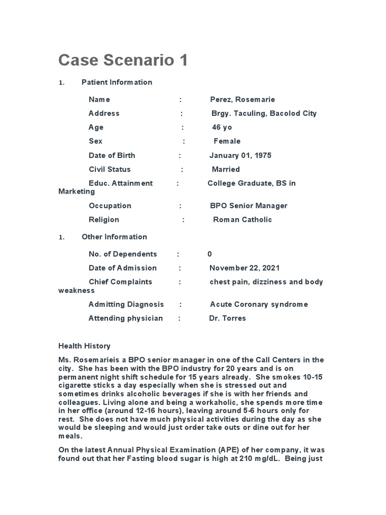 Case Scenario Week 15 | PDF | Clinical Medicine | Asthma