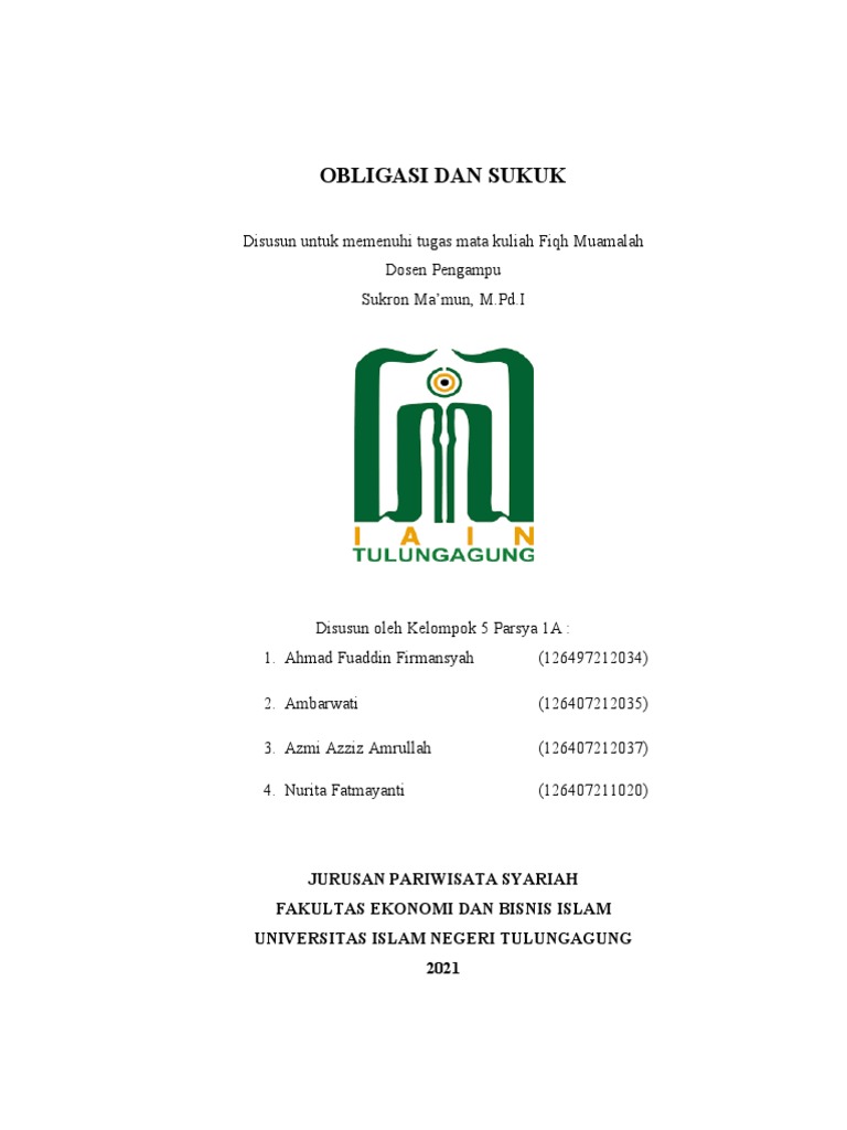 Makalah Obligasi Dan Sukuk | PDF