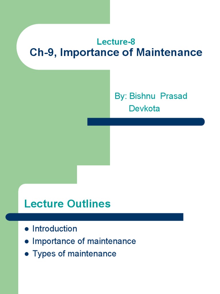 Lec-14, Ch-9, Importance of Maintenance | PDF | Road | Road Surface