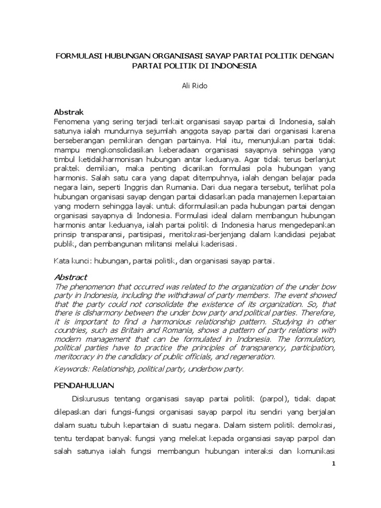 Call For Paper PSHK FH Uii Dirjen Ahu Kemenhumham Ri Formulasi Hubungan Organisasi Sayap Partai ...