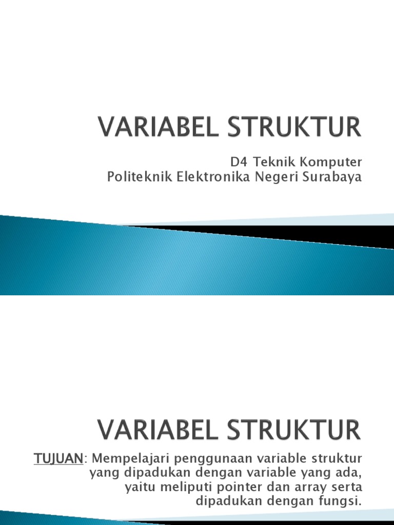 Pertemuan 10 Variabel Struktur | PDF