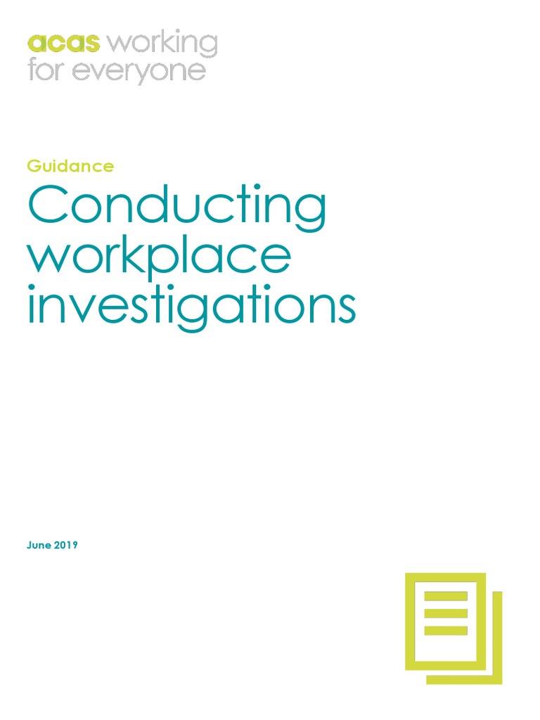Conducting Workplace Investigations | PDF | Employment | Interview