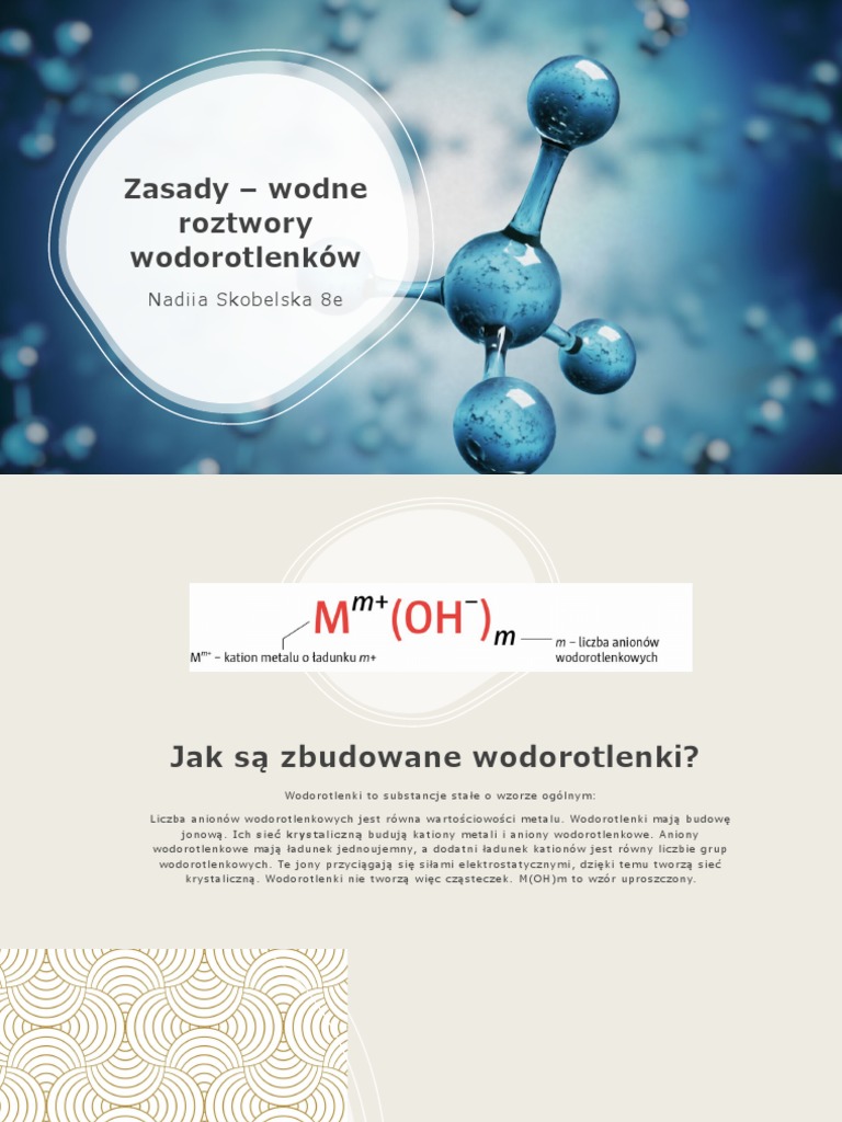 Wodorotlenki Prezentacja | PDF