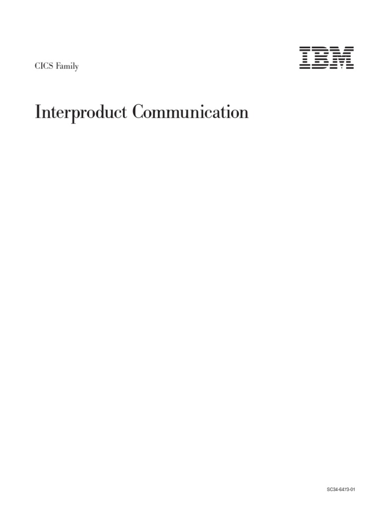 Interproduct Communication: Cics Family | PDF | Computer Network | Internet Protocol Suite