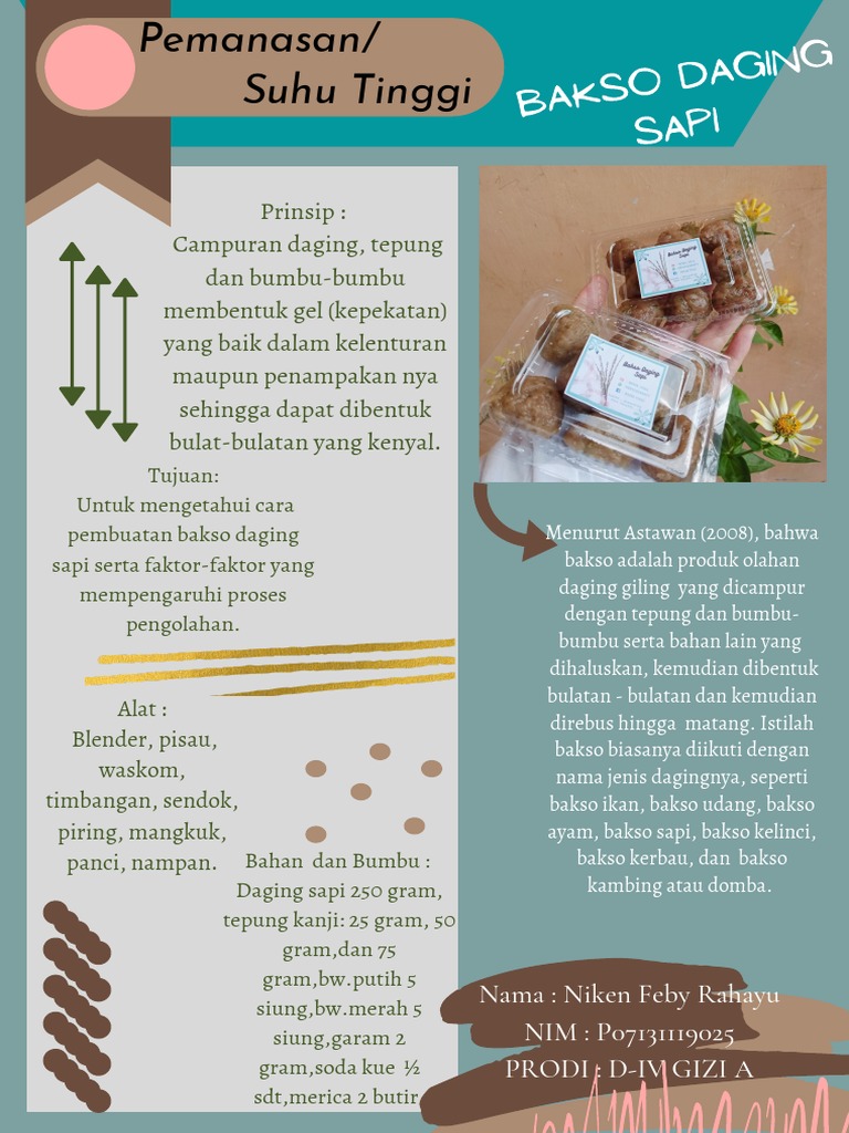 Niken Feby Rahayu-Brosur Daging Sapi | PDF