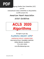 AHA ACLS Megacode Scenarios | PDF | Cardiopulmonary Resuscitation ...