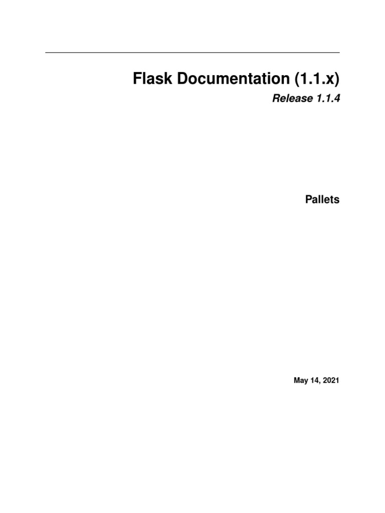 Flask Palletsprojects Com en 1.1.x | PDF | Http Cookie | Markup Language