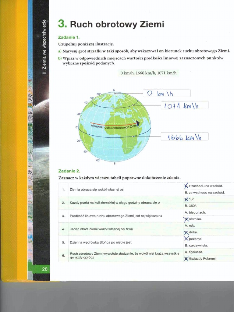 Ruch Obrotowy Ziemi | PDF