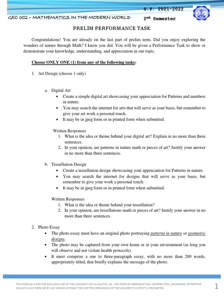 GEC 002 Prelim Performance Task | Descargar gratis PDF | Vocabulary | Poetry