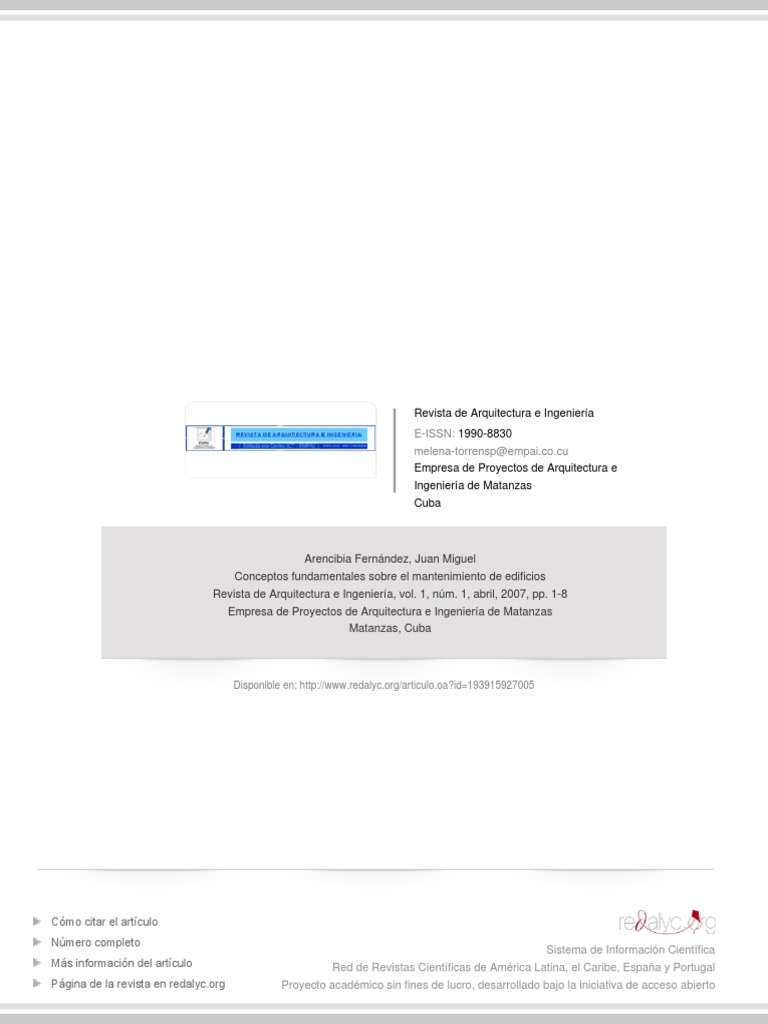 Conceptos Fundamentales Sobre El Mantenimiento de Edificios | PDF ...