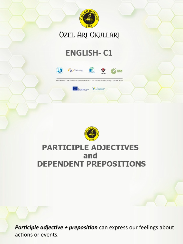 Participle Adjectives and Dependent Prepositions | PDF